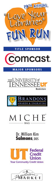 "Love Your Libraries" Fun Run, March 5