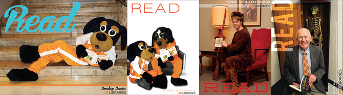 Pick up a "READ" poster during National Library Week