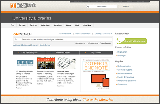 Test-drive the Libraries' New Homepage