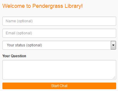 Live Chat or Text Pendergrass