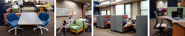 Remodeled Quiet Study Space in Hodges Library